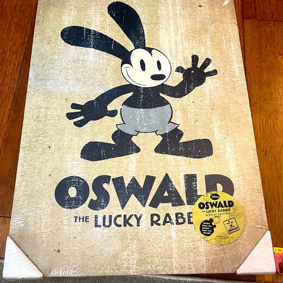 Disney | Other | Oswald The Lucky Rabbit New Canvas Also Included ...
